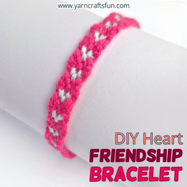 How To Make Heart Friendship Bracelets - So Cute! - yarncraftsfun.com